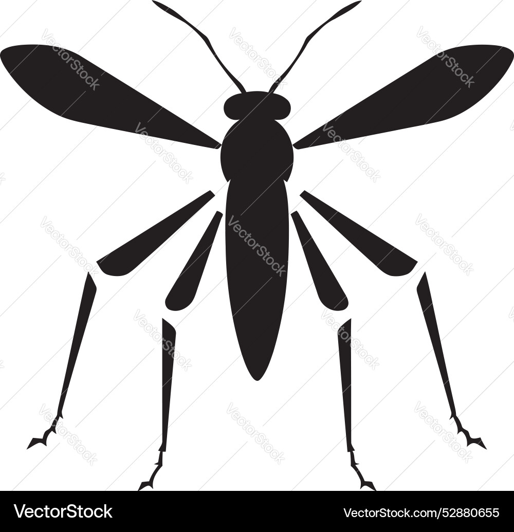 Sleek stick insect badge elegant stick insect Vector Image