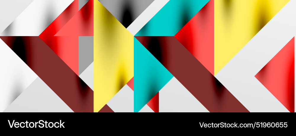 Tech minimal overlapping triangle shapes elements Vector Image