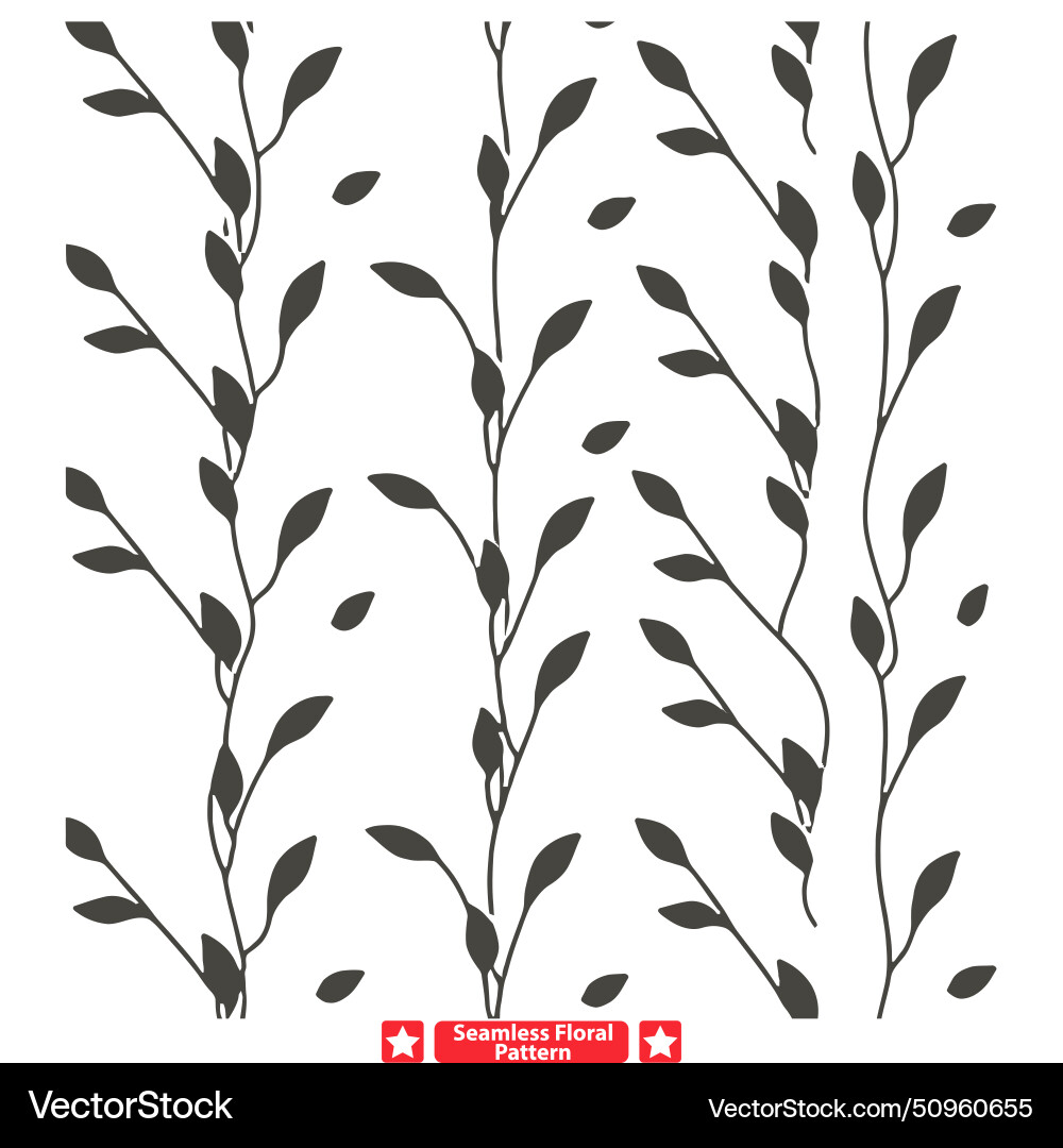 Tranquil flower silhouette calm and serene Vector Image