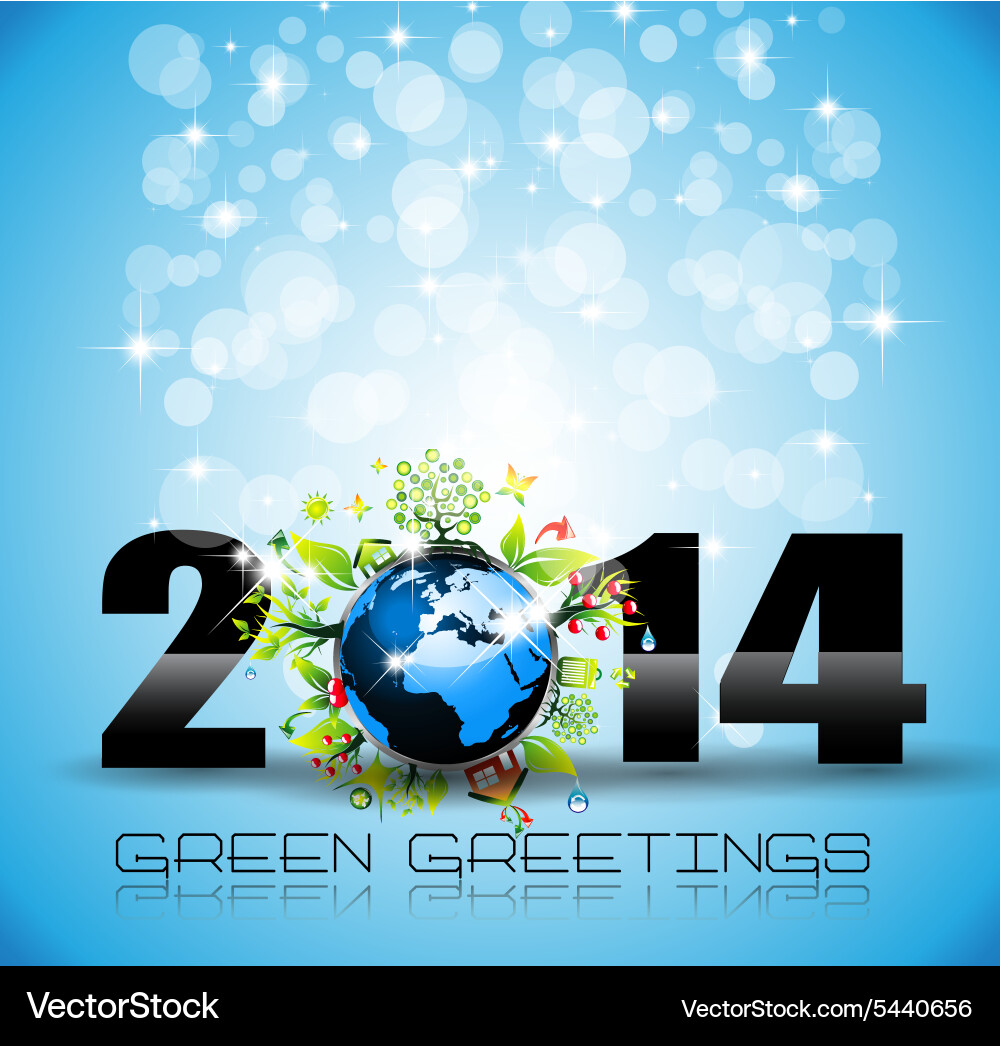 2014 new year colorful background Royalty Free Vector Image
