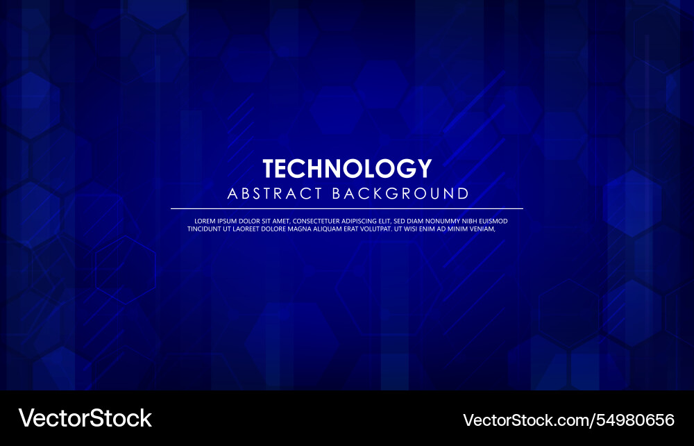 Abstract technology background hi-tech geometric Vector Image