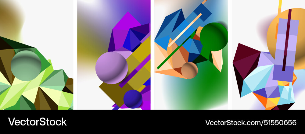 Minimal geometry circle line and square design Vector Image