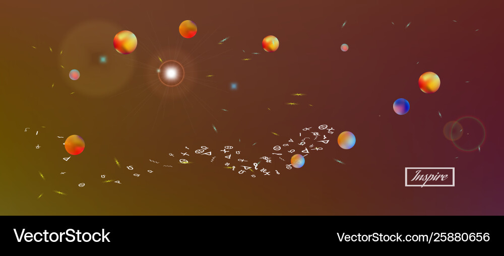 Professional abstract ultra wide space background Vector Image