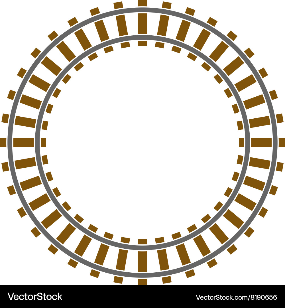 Railway-track Royalty Free Vector Image - VectorStock