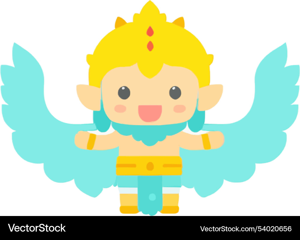 Ravan mythology demon warrior fire Royalty Free Vector Image