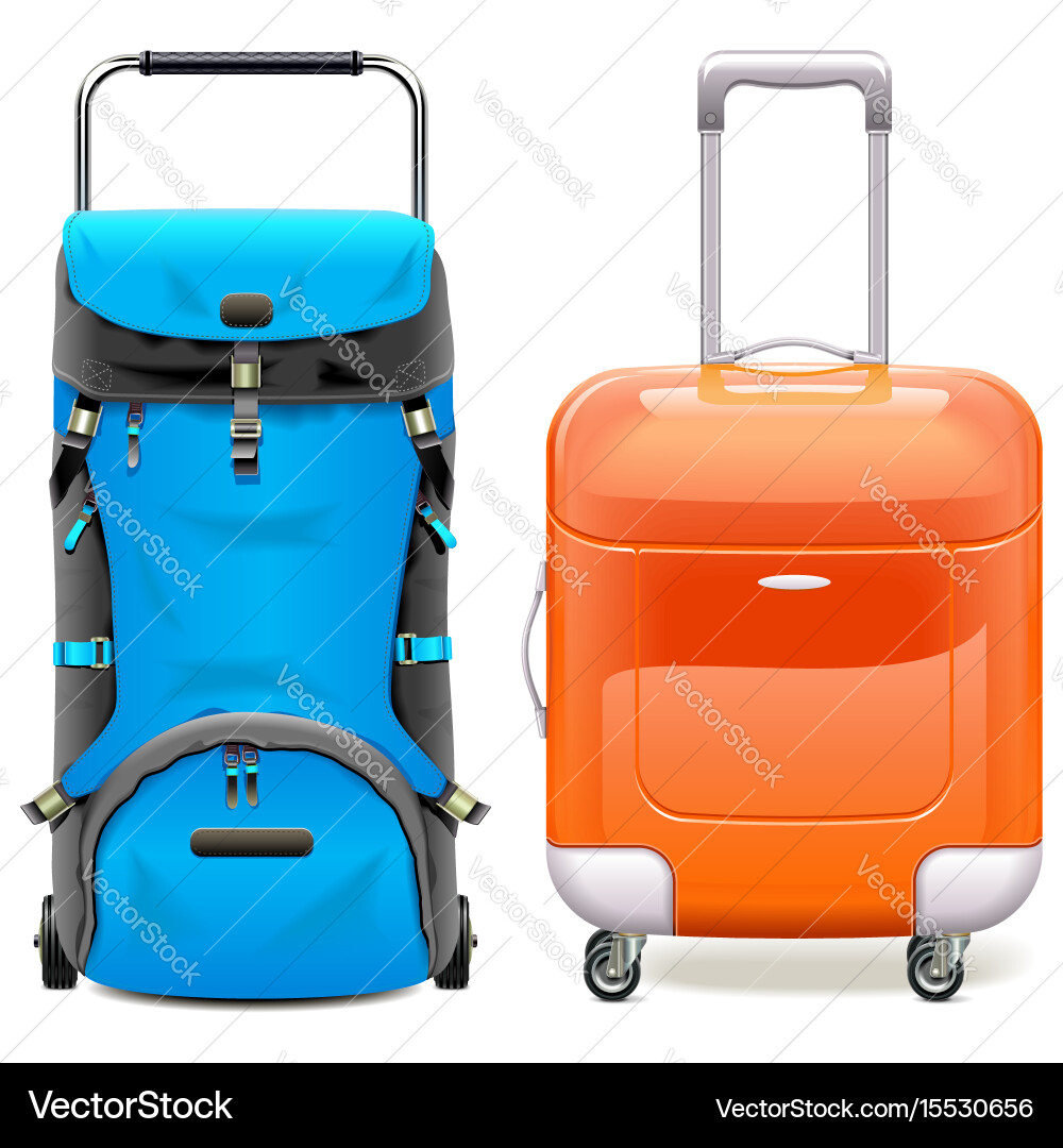 Travel bags Royalty Free Vector Image - VectorStock