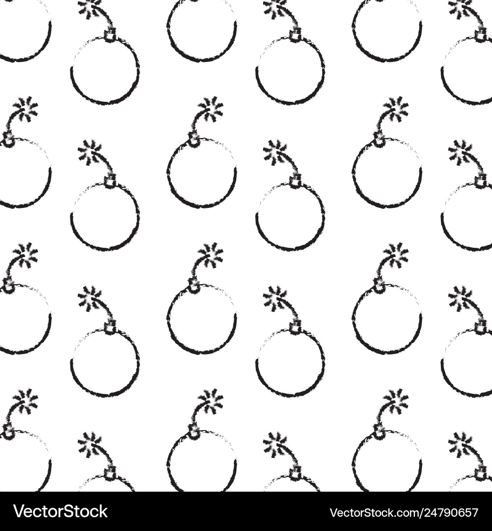 Bomb Explosion Gefahr Komische Muster Hintergrund Vektorbild