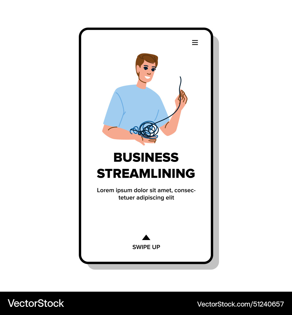 Productivity business streamlining Royalty Free Vector Image