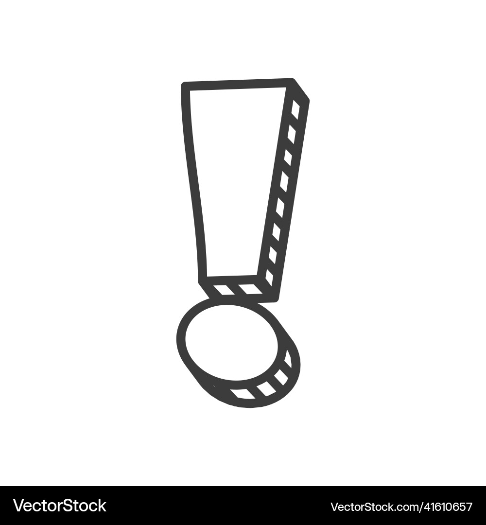 Reverse Exclamation Mark - Alarmsymbol Lizenzfreier Vektor