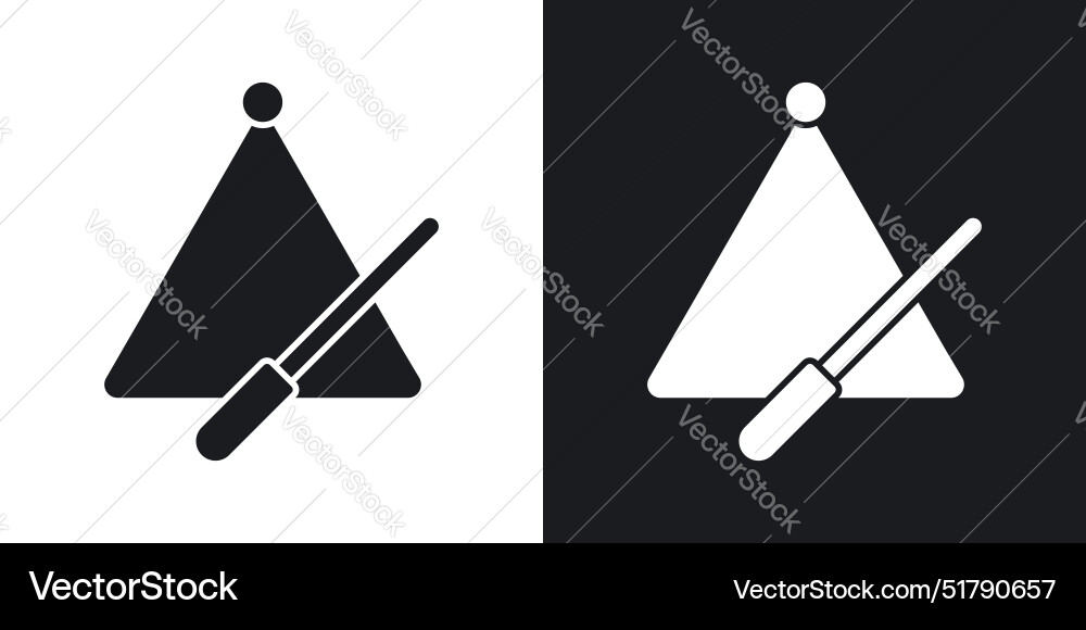 Triangle music icon Royalty Free Vector Image - VectorStock