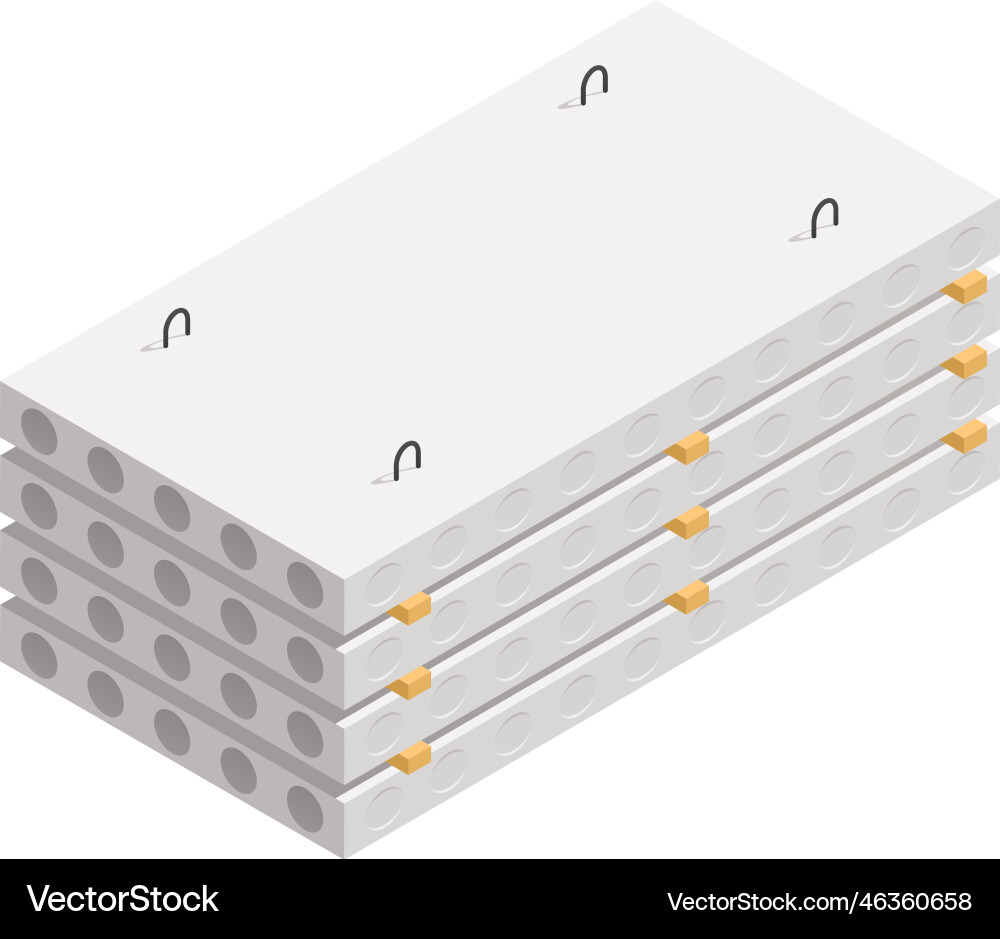 Construction wall panels composition Royalty Free Vector