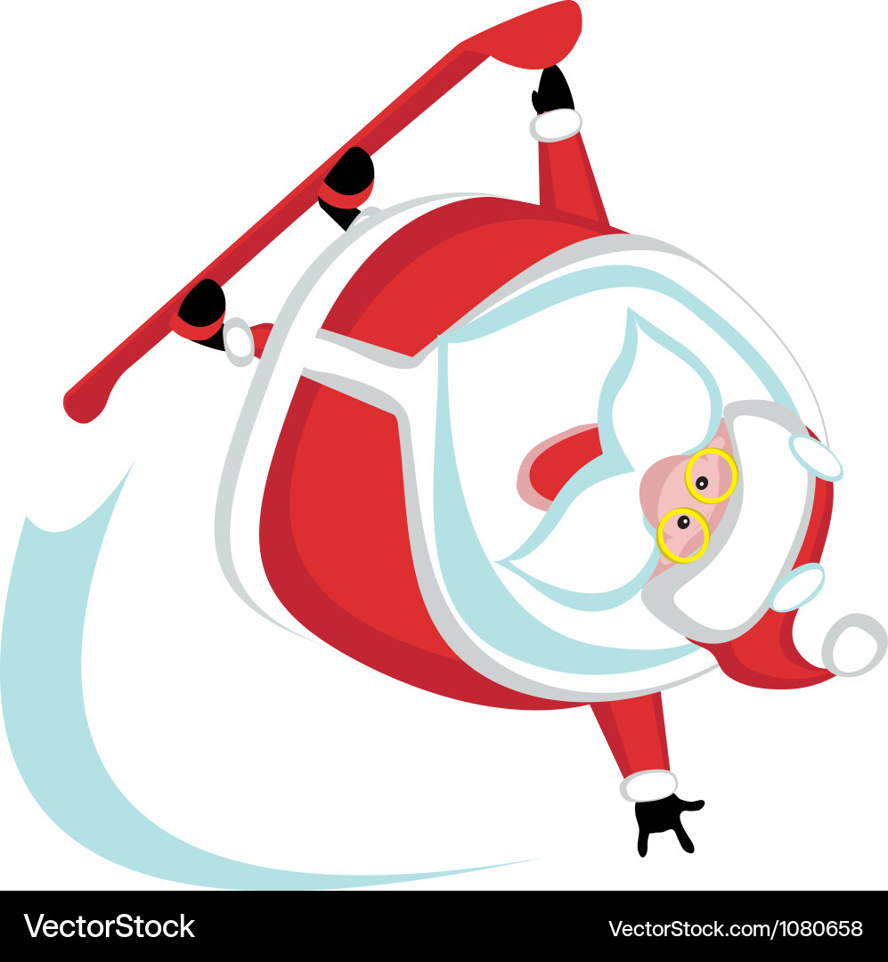 Extreme santa Royalty Free Vector Image - VectorStock