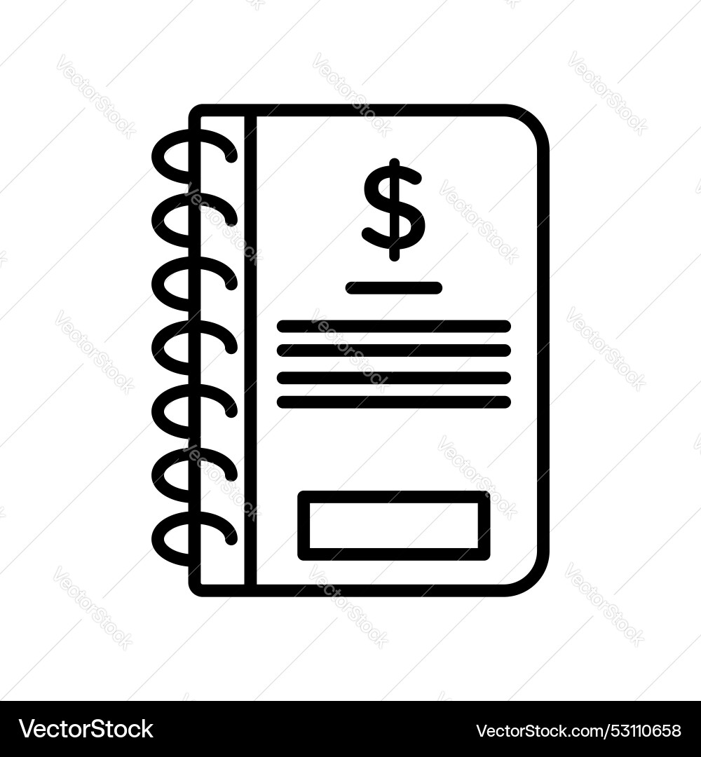 Financial log icon Royalty Free Vector Image - VectorStock