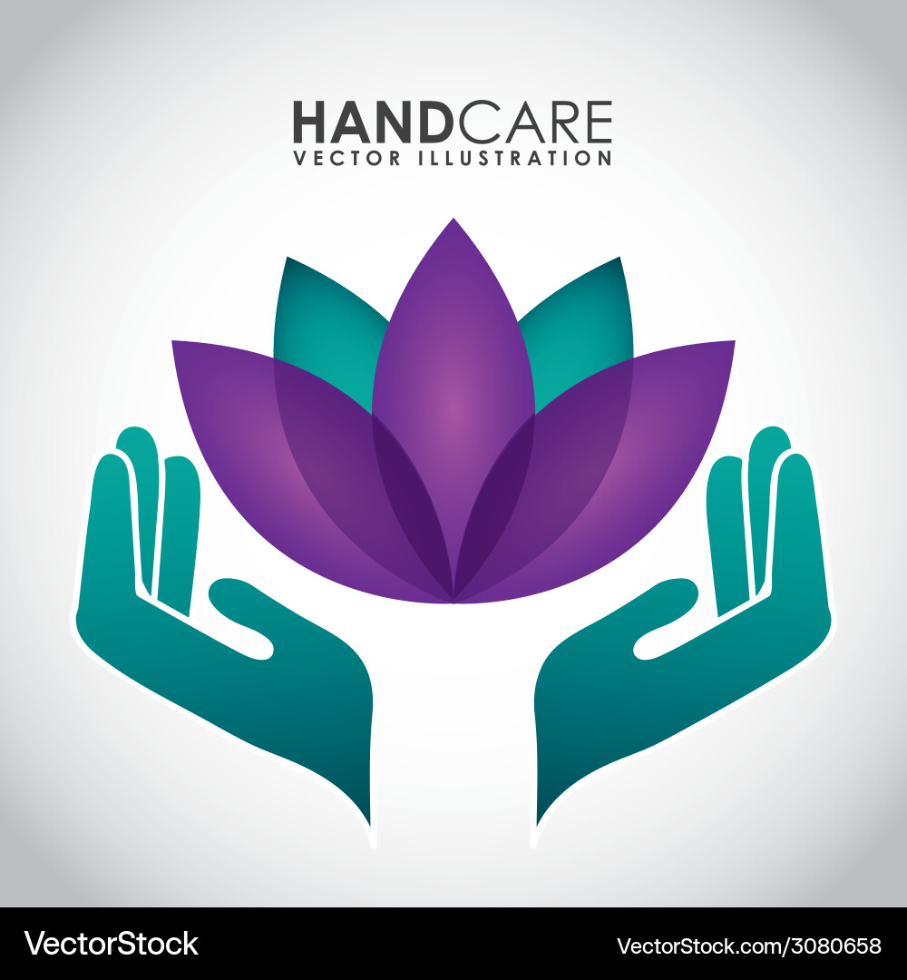 Hand care design Royalty Free Vector Image - VectorStock