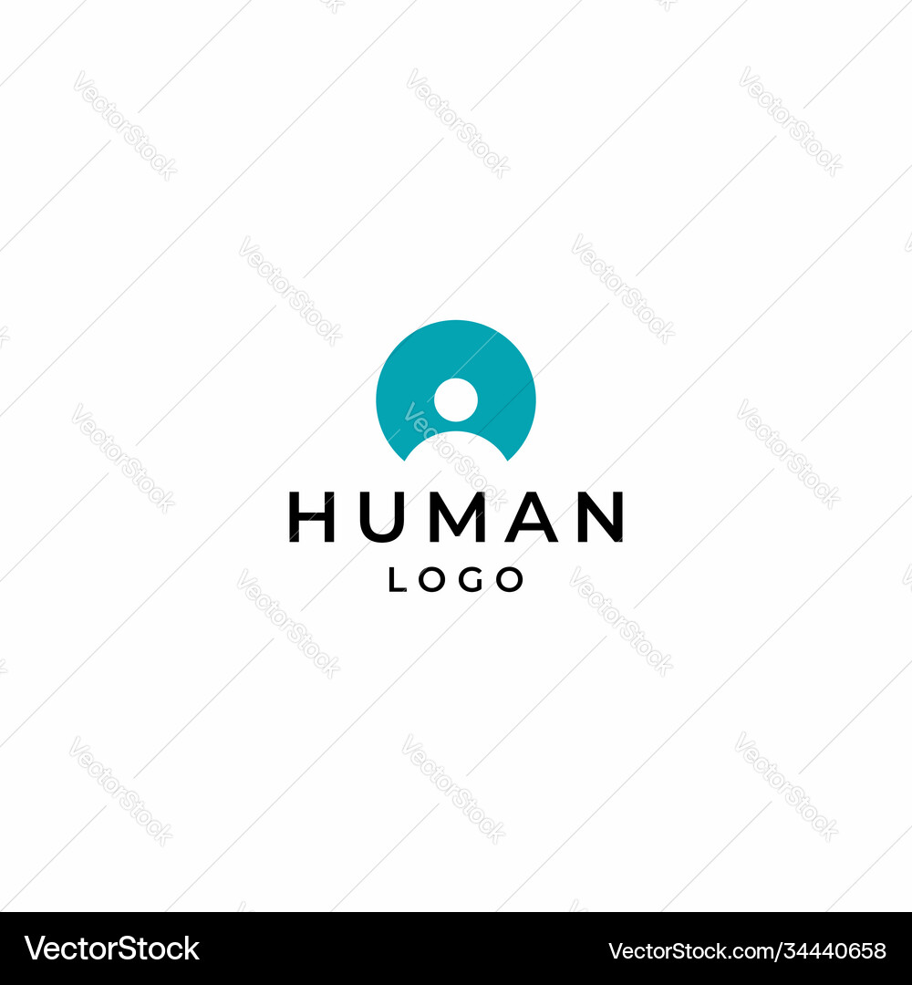 Human logo Royalty Free Vector Image - VectorStock