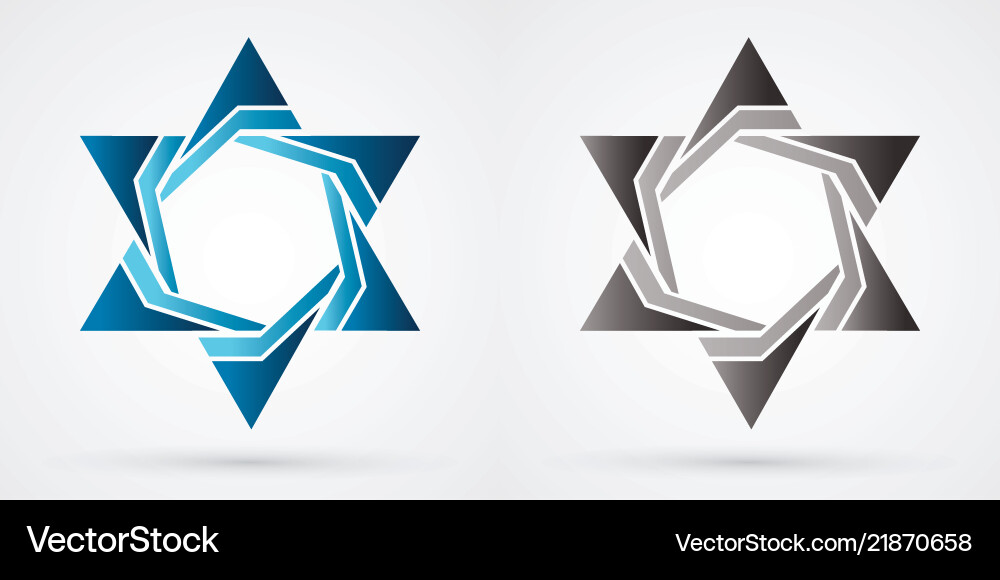 Israel star modern luxury graphic Royalty Free Vector Image