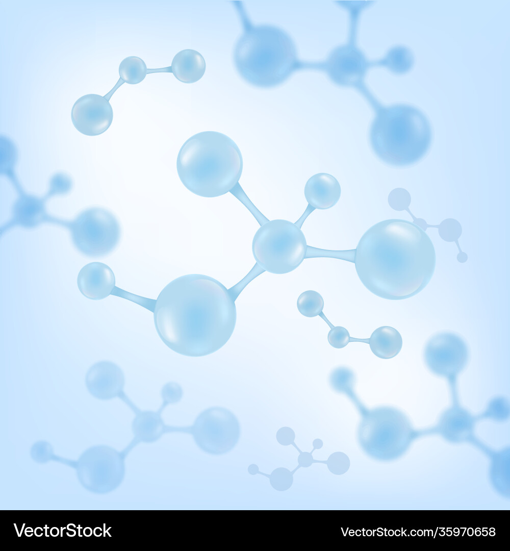 Molecular structure background Royalty Free Vector Image