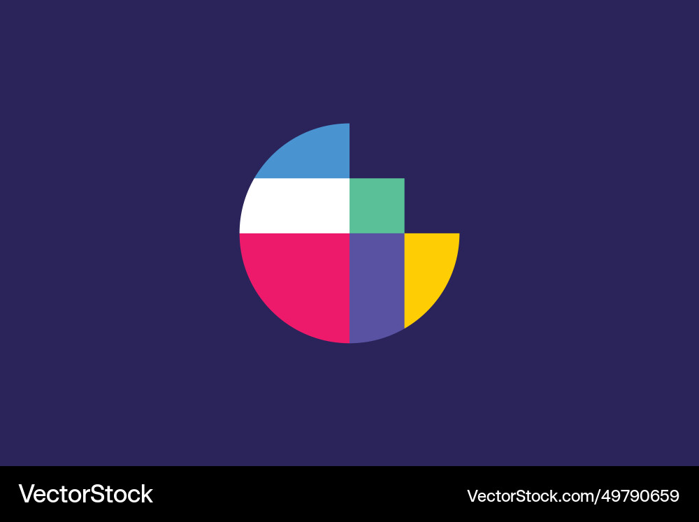 Abstract colorful logo Royalty Free Vector Image
