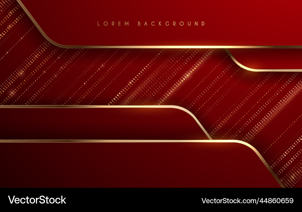 Abstract red and gold background Royalty Free Vector Image