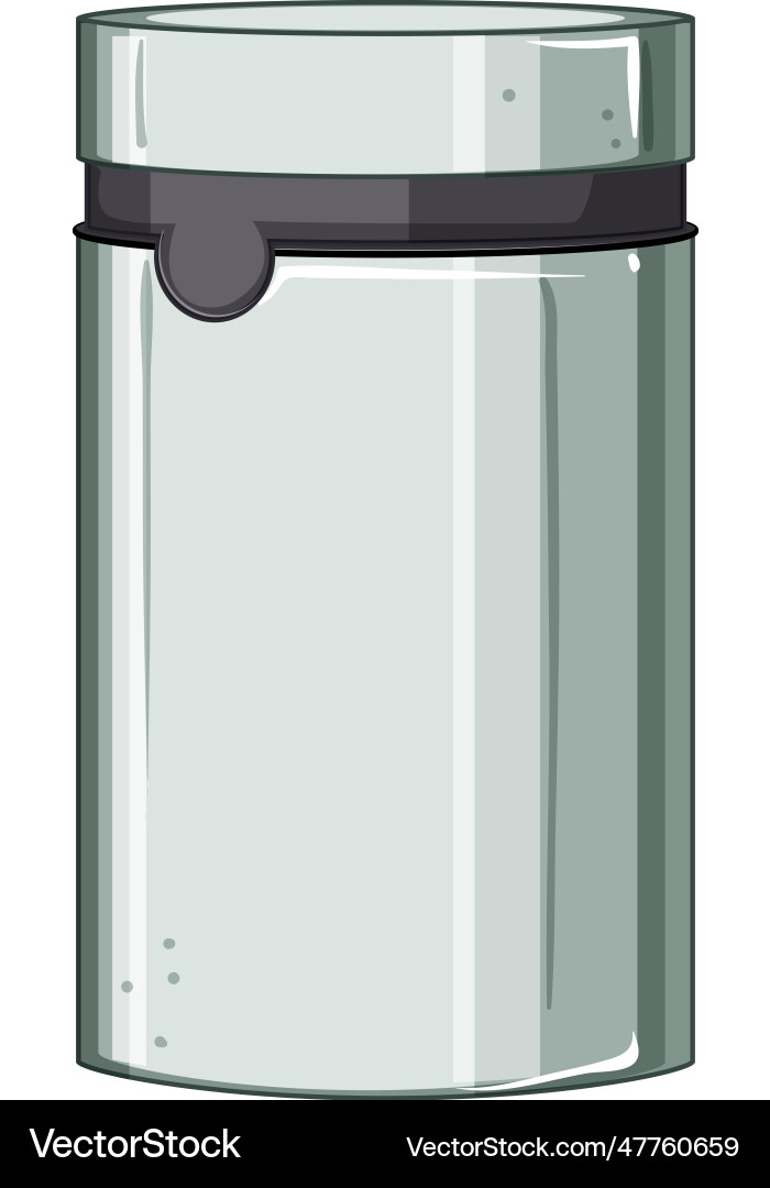 Conserve metal tin can cartoon Royalty Free Vector Image