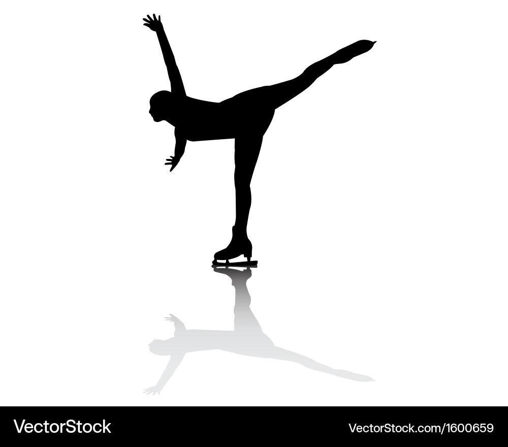 Figure skater Royalty Free Vector Image - VectorStock