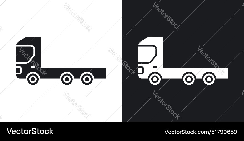 Truck container empty icon Royalty Free Vector Image
