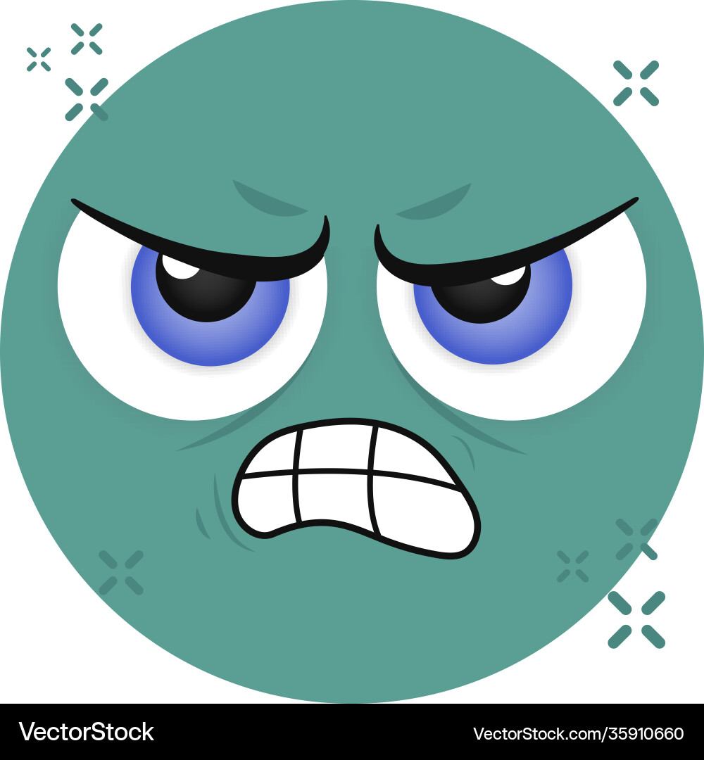 Angly emotag Lizenzfreies Vektorbild - VectorStock