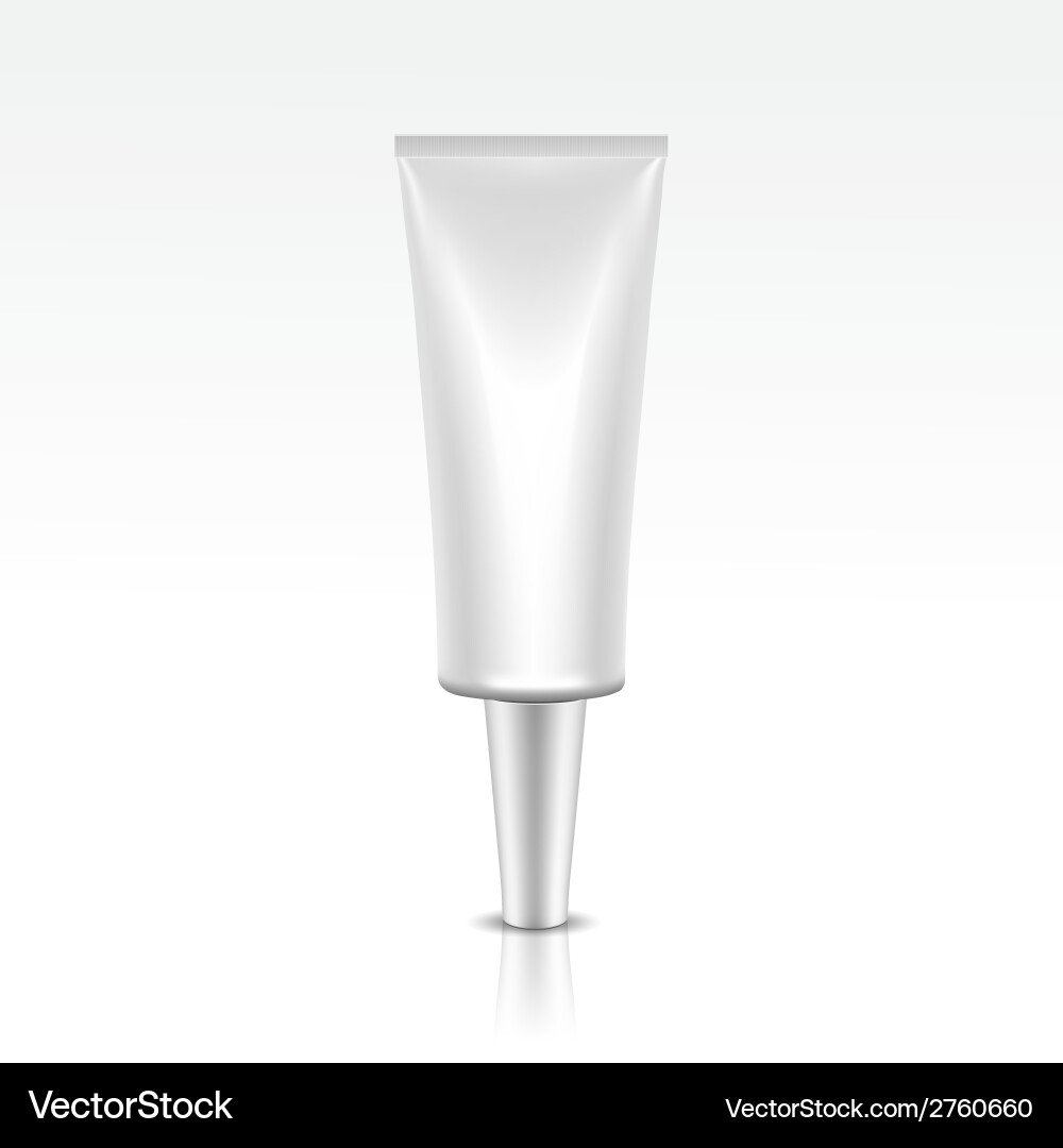 Blank tube package Royalty Free Vector Image - VectorStock