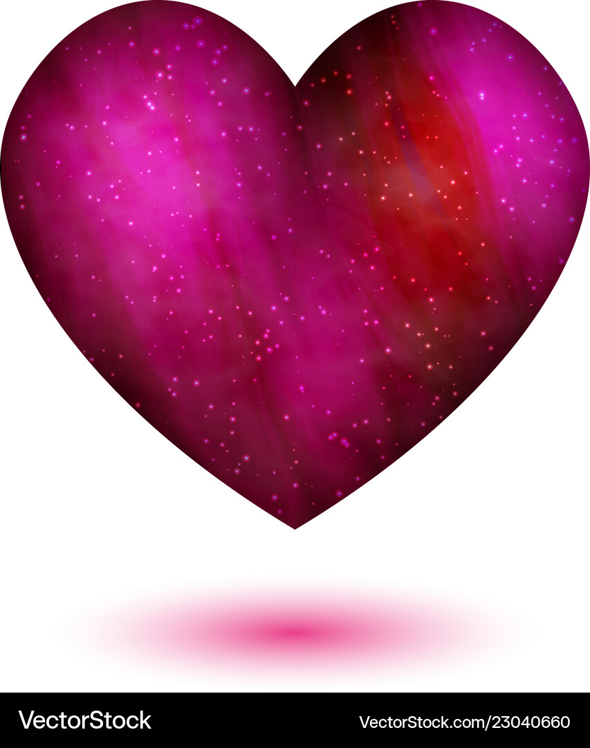 Colorful bright heart Royalty Free Vector Image