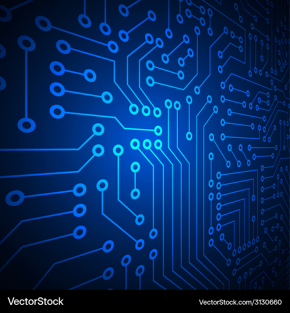 Computer circuit board Royalty Free Vector Image