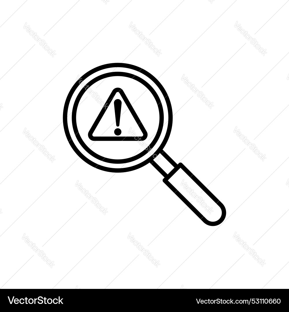 Finding problem icon Royalty Free Vector Image Finding problem icon Royalty Free Vector Image