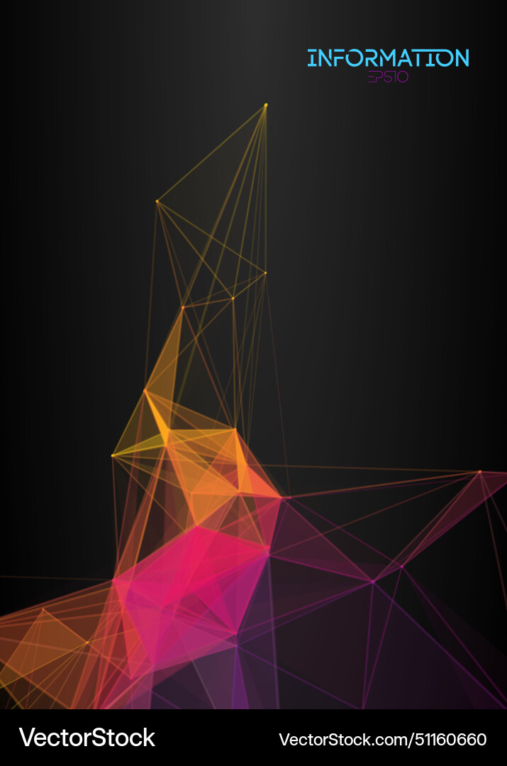 Information technology background big data Vector Image