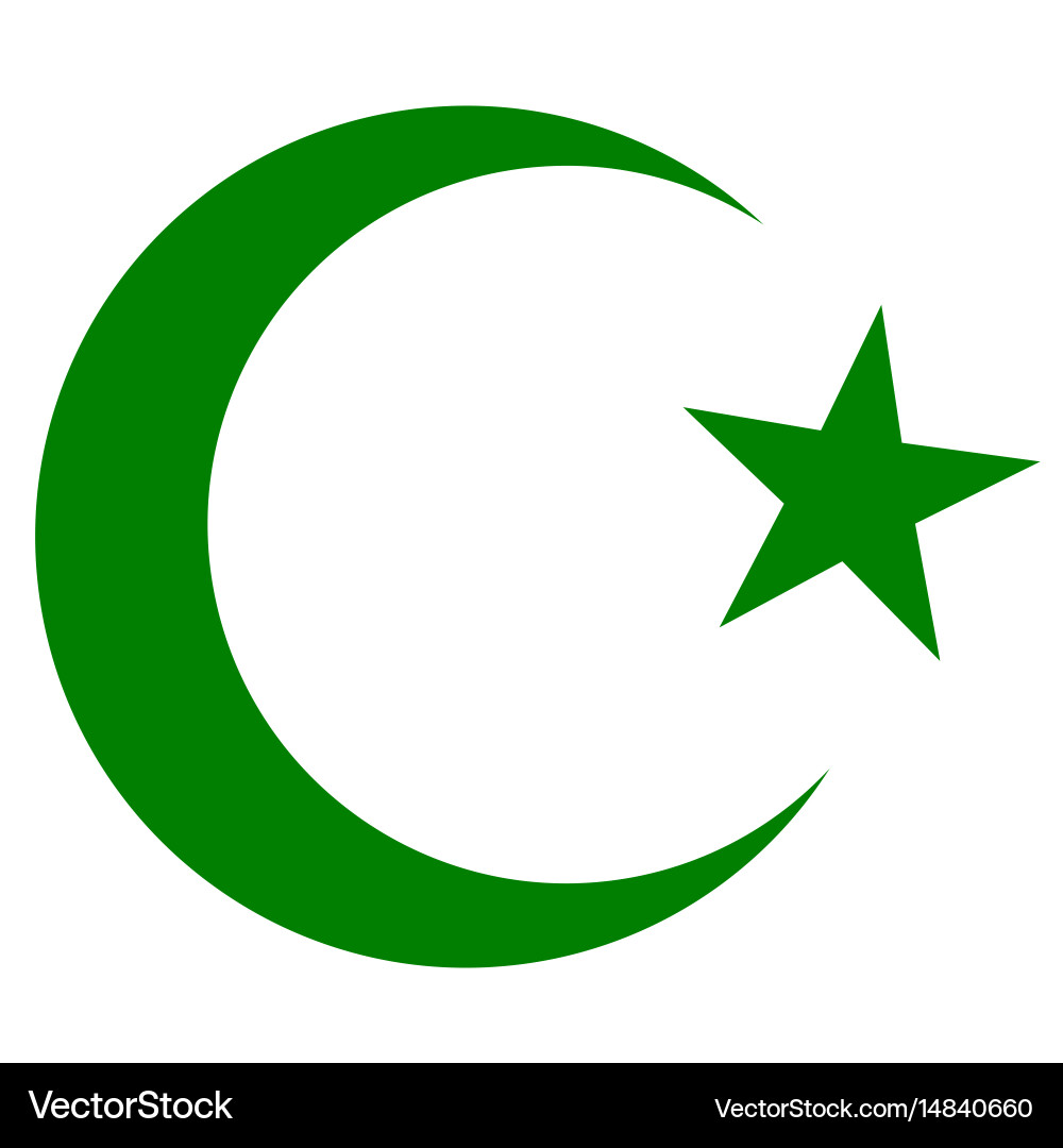 Islamic Crescent and Star Royalty Free Vector Image