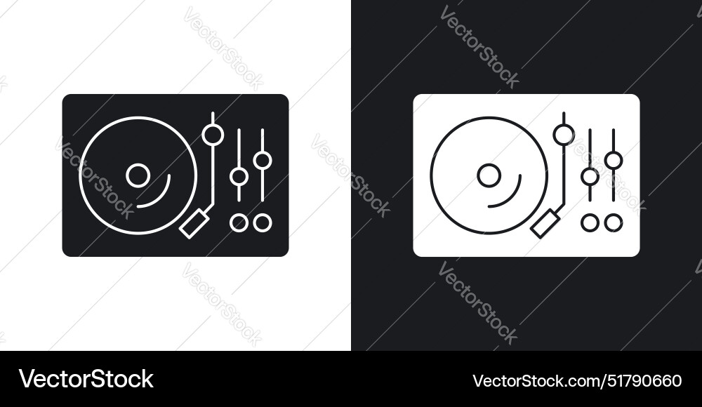 Turntable icon Royalty Free Vector Image - VectorStock