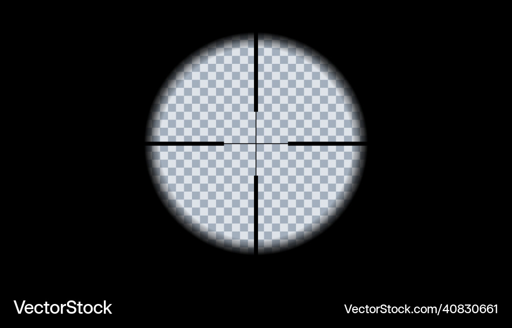 Gun viewfinder scope Royalty Free Vector Image