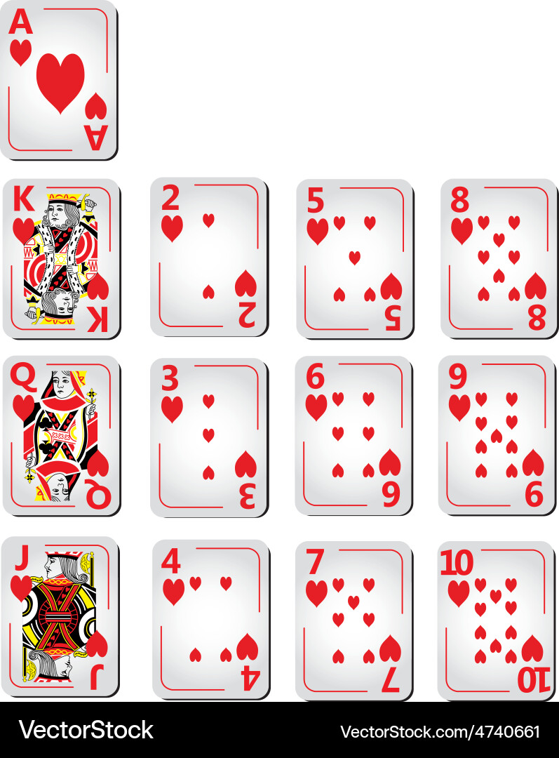 Heart cards series Royalty Free Vector Image - VectorStock