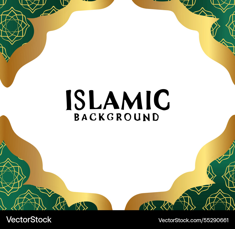 Islamic background free Royalty Free Vector Image