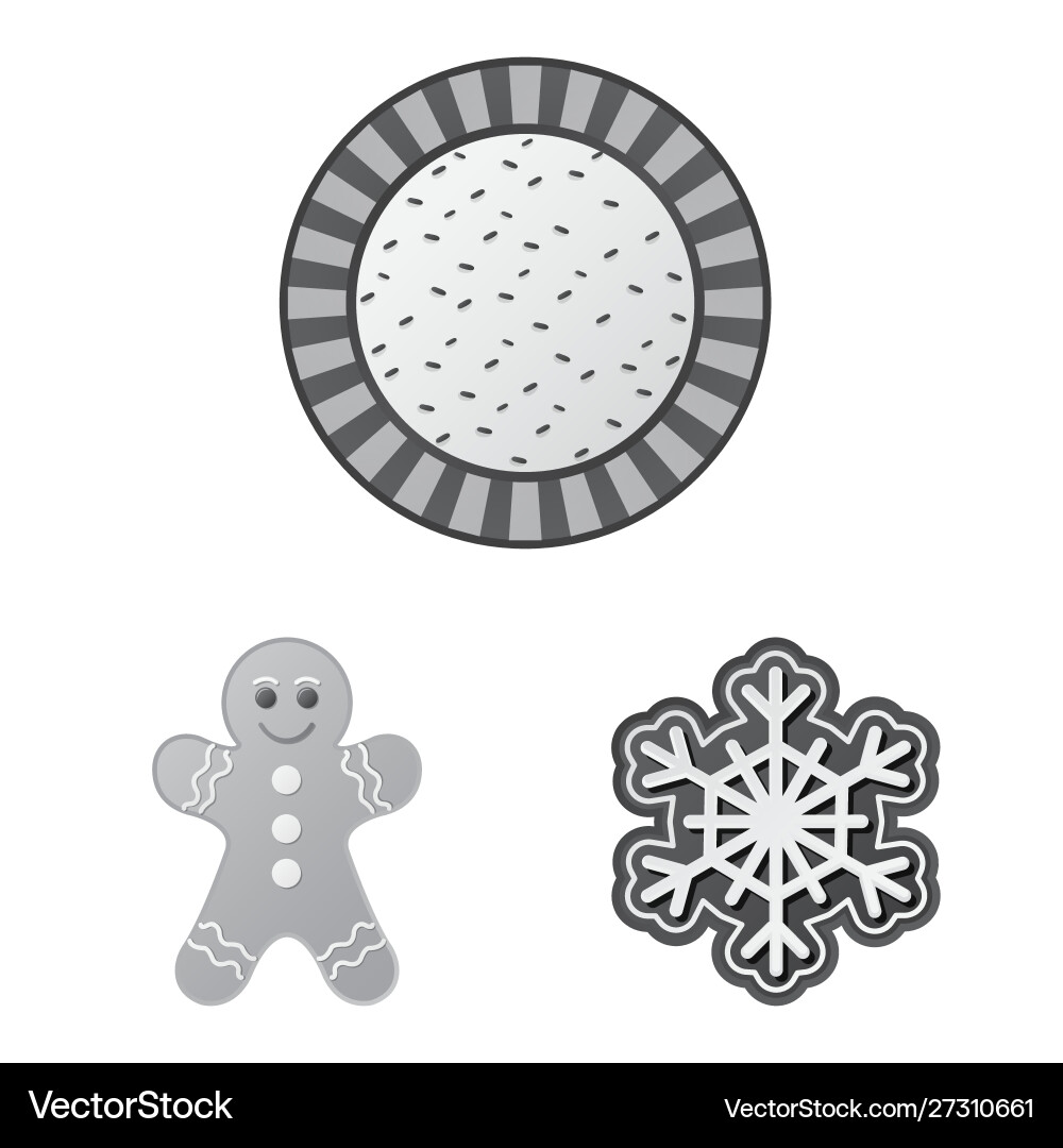 Isolated object biscuit and bake icon Royalty Free Vector