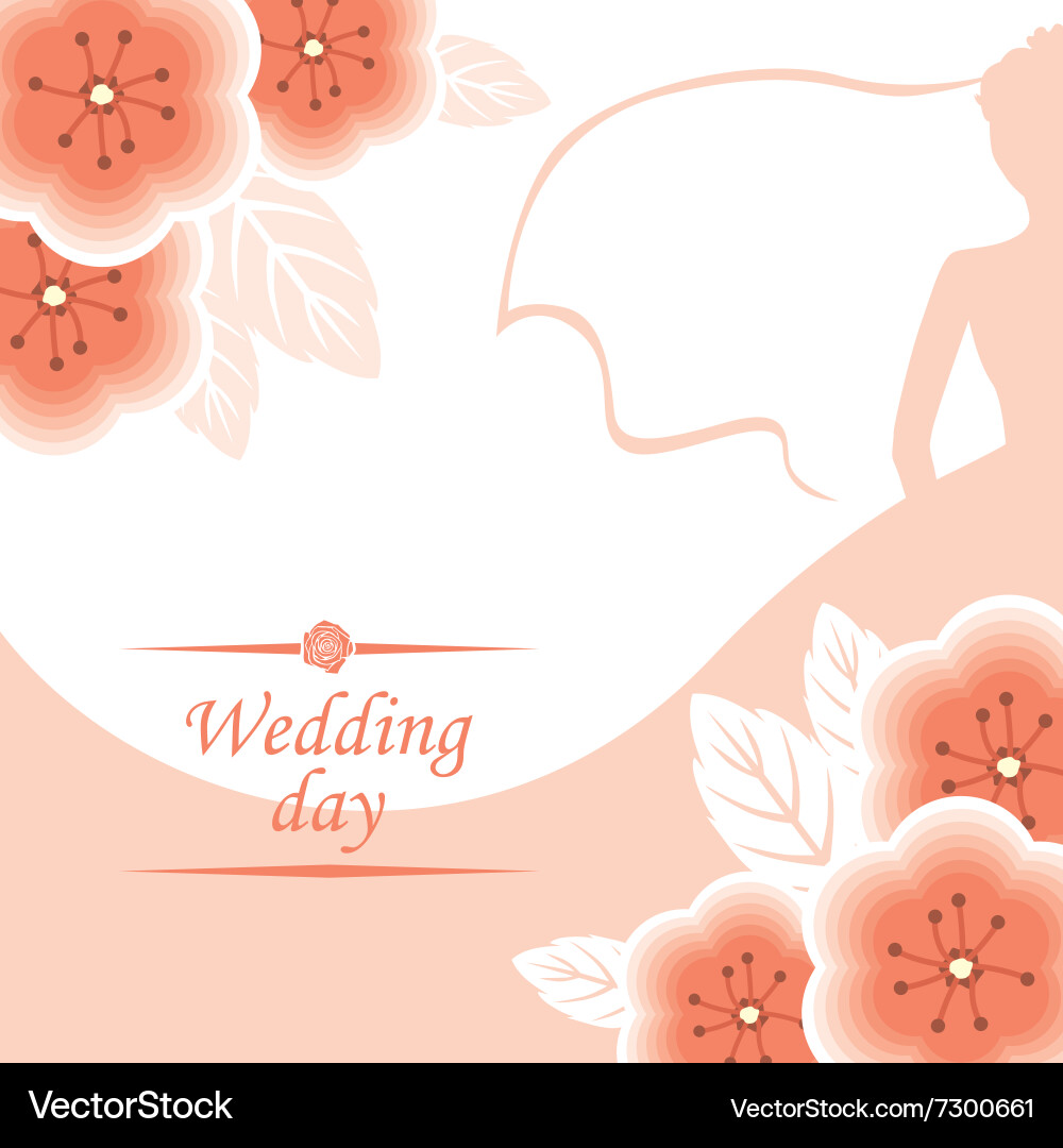 Pink wedding Royalty Free Vector Image - VectorStock