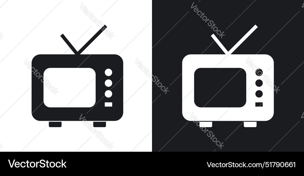 Tv retro icon Royalty Free Vector Image - VectorStock