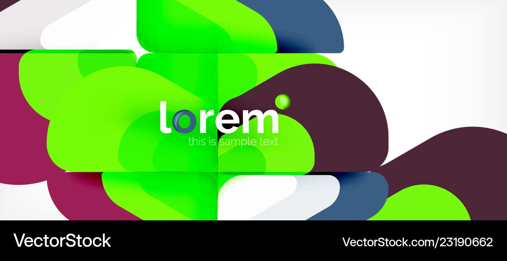 Colorful trendy geometric shapes background Vector Image