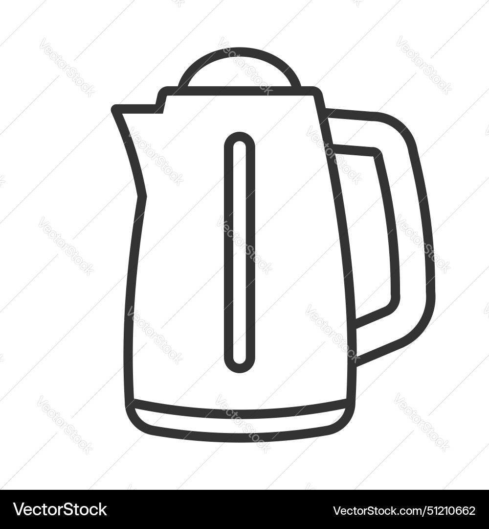Electric kettle modern tea Royalty Free Vector Image