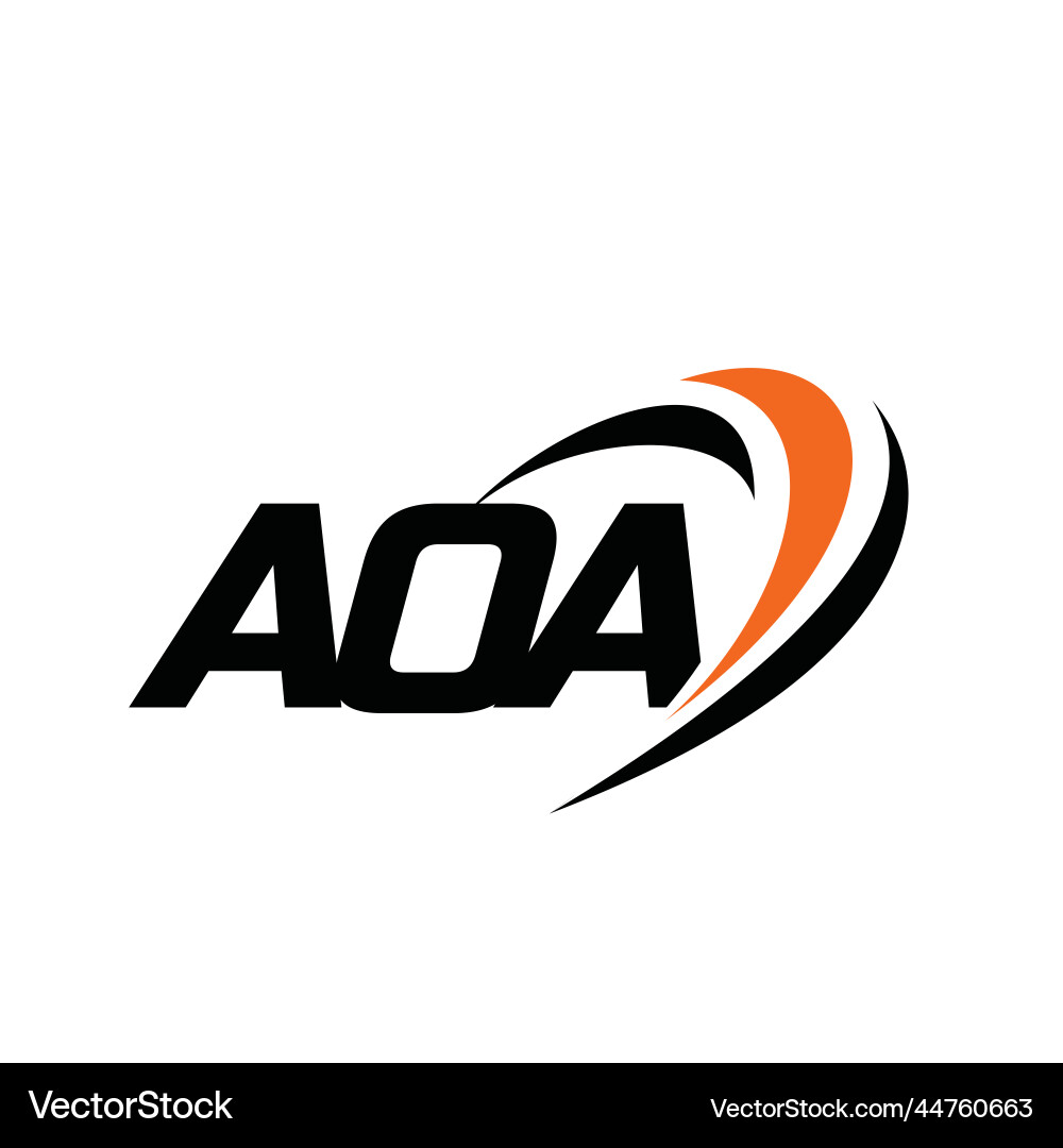 Aoa monogram logo Royalty Free Vector Image - VectorStock