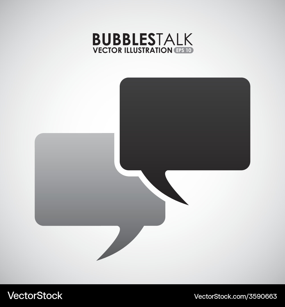 Bubbles talk Royalty Free Vector Image - VectorStock