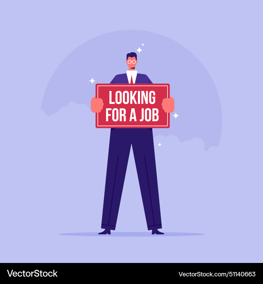 Employees looking for job concept Royalty Free Vector Image