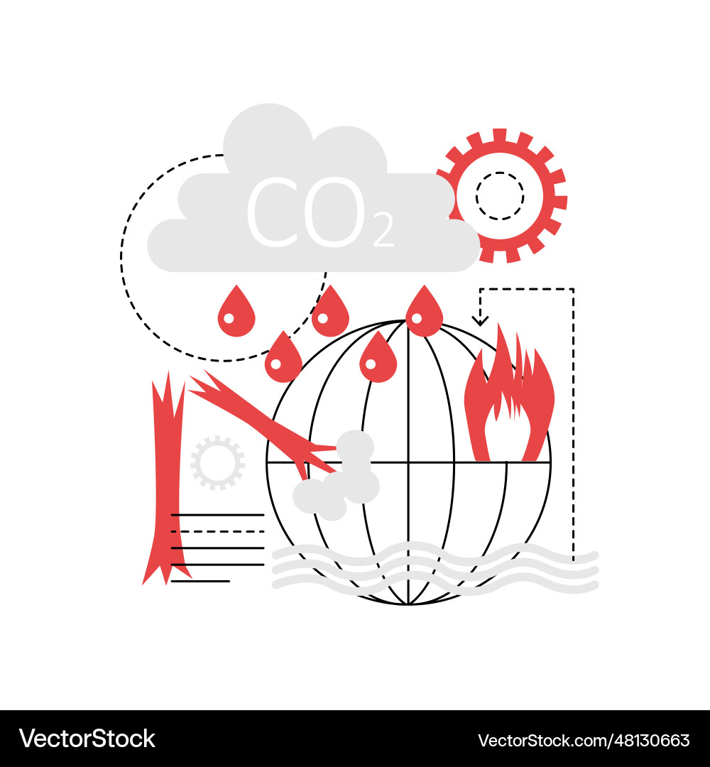Global ecology problem Royalty Free Vector Image