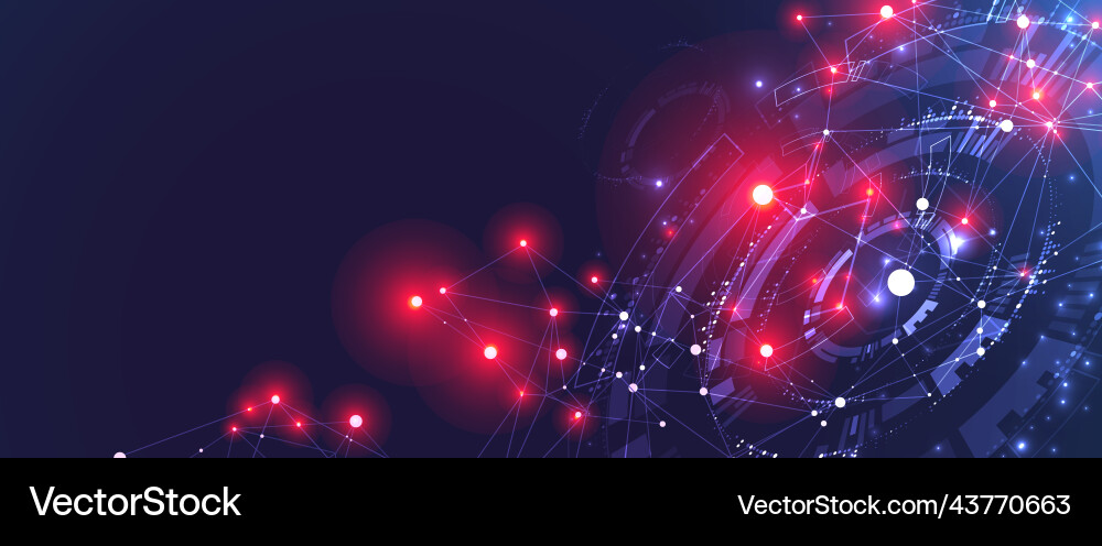 Hi-tech digital technology and engineering theme Vector Image