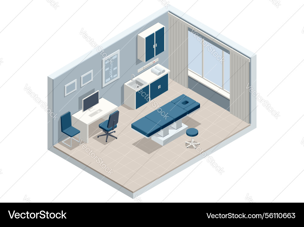 Isometric of a modern massage Royalty Free Vector Image