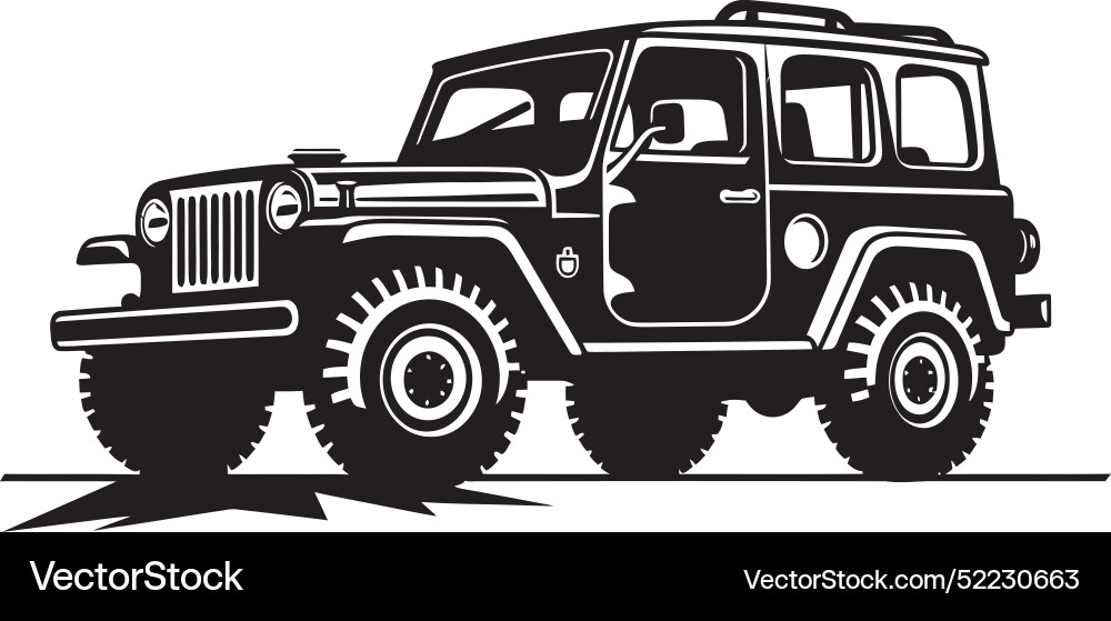 Jeep logo adventure ready jeep off roading Vector Image
