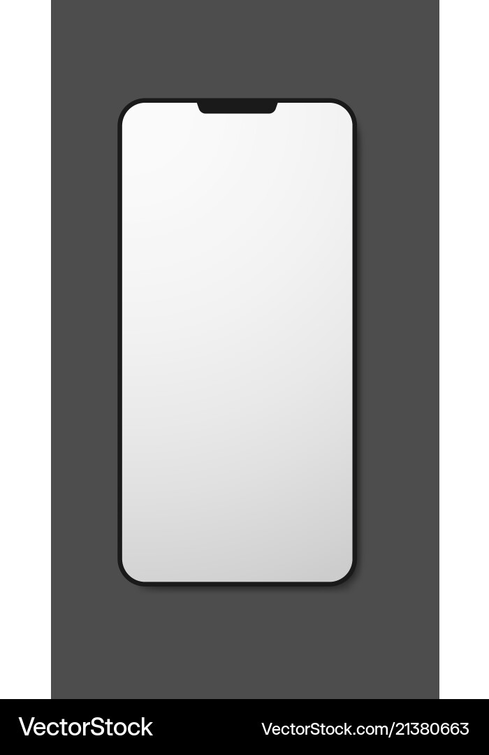 Mobile phone blank mockup Royalty Free Vector Image